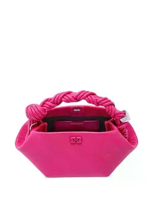 GANNI Mini Bou Tote Bag With Twisted Handle And Dice Charm
