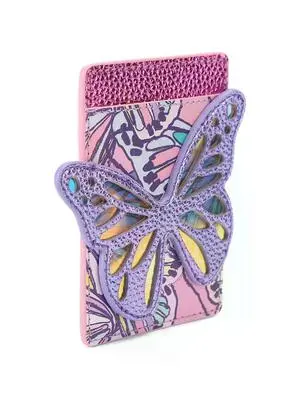 Kurt Geiger Butterfly-motif Printed Card Holder - Pink