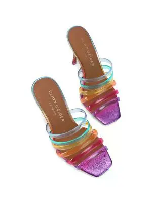 Kurt Geiger Embellished Jelly Strap Heeled Sandals