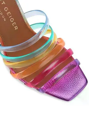 Kurt Geiger Embellished Jelly Strap Heeled Sandals