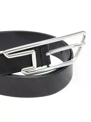 DIESEL® Logo Buckle Leather Belt