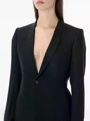 Rick Owens Button-fastening V-neck Blazer