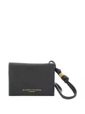 GIANNI CHIARINI Nappa Card Holder - Black