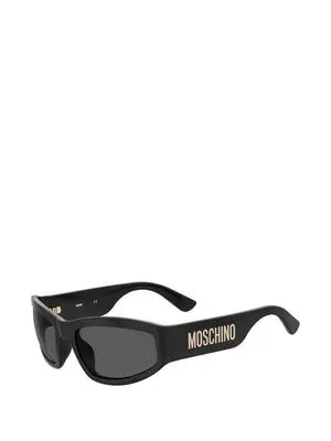 Moschino Rectangular Full Rim Sunglasses