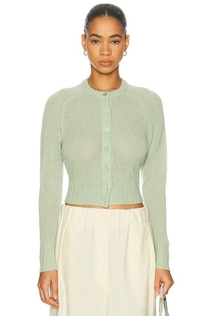 RE/DONE Slim Cashmere Cardigan - Melon