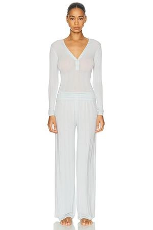 NEGATIVE UNDERWEAR Whipped Henley - Mist