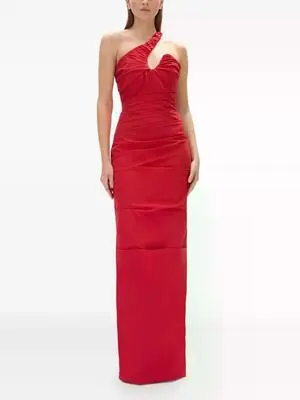 Rachel Gilbert One-shoulder Gown - Red