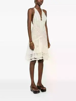 Ermanno Scervino Lace Detail Mini Dress