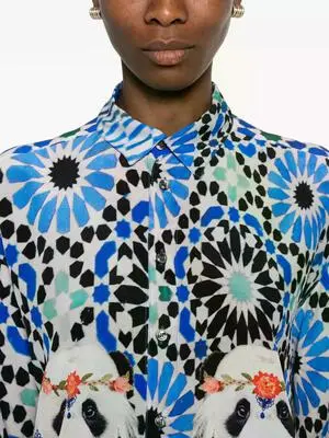 The Artistylist Panda Printed Long Sleeve Shirt