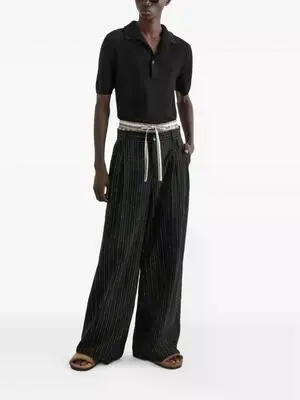 Dolce & Gabbana Cotton Blend Polo Shirt - Black