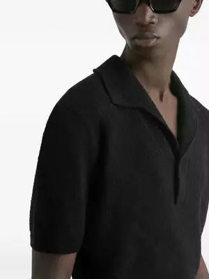 Dolce & Gabbana Cotton Blend Polo Shirt - Black