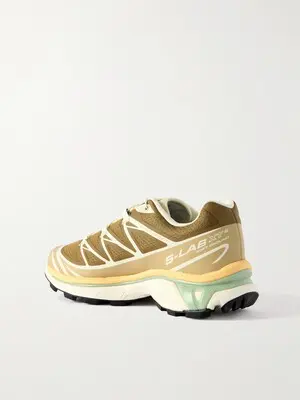 SALOMON Xt-6 Rubber-trimmed Mesh Sneakers - Brown