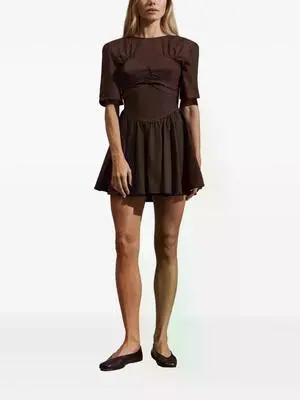 VIOLANTE NESSI Timothee Pleated Mini Dress