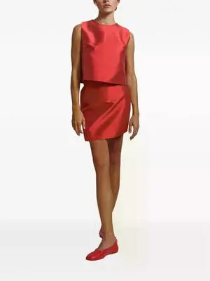 VIOLANTE NESSI Dorothy Panelled Mini Skirt - Red