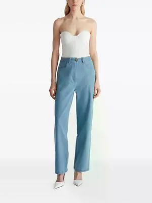 VIOLANTE NESSI Hexagonal Pocket Straight-leg Jeans