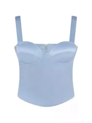 VIOLANTE NESSI Vermeer Shaped-cups Top - Blue