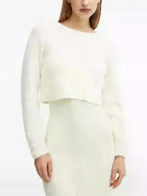 MORGAN Ribbed Knit Midi Dress