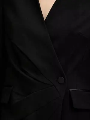 MORGAN V-neck Single-breasted Mini Dress