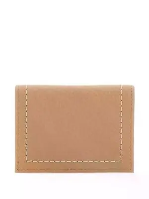 GIANNI CHIARINI Bubble Contrast-stitch Leather Card Holder