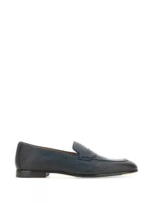 DOUCAL'S Penny Leather Loafers - Blue