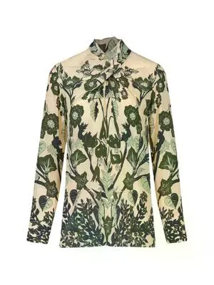 Johanna Ortiz Heavenly Garden Floral-pattern Silk Top