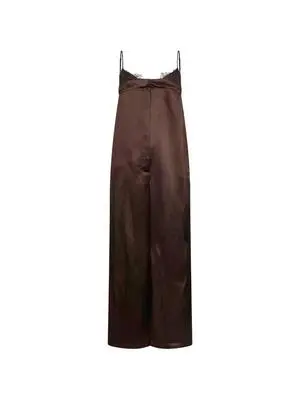 Liu Jo Lace Trim Jumpsuit - Brown