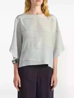 Liviana Conti Short-sleeve Boat Neck Blouse