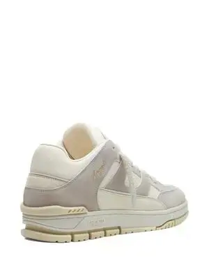 Axel Arigato Area Lo Suede-paneled Sneakers - Neutrals
