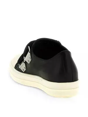 Rick Owens Strap Low Leather Sneakers