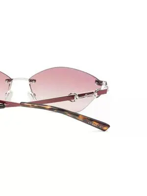 Gucci Horsebit Rimless Sunglasses