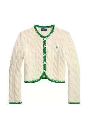 Polo Ralph Lauren Cable Knit Cardigan - Neutrals