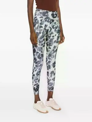 Adidas By Stella McCartney Animal Print Performance Trousers - Grey