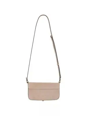 Pinko Medium Saddle Flat Shoulder Bag - Neutrals