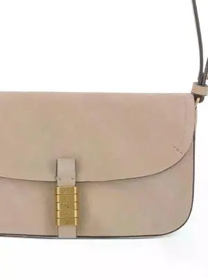 Pinko Medium Saddle Flat Shoulder Bag - Neutrals