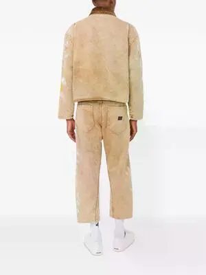 Moschino Paint-splatter Corduroy-collar Jacket