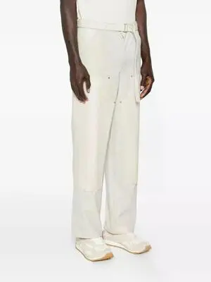 Sacai Belted Panelled Trousers - Neutrals