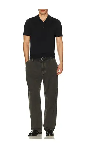 NILI LOTAN Bryce Polo Sweater In . Also - Blue