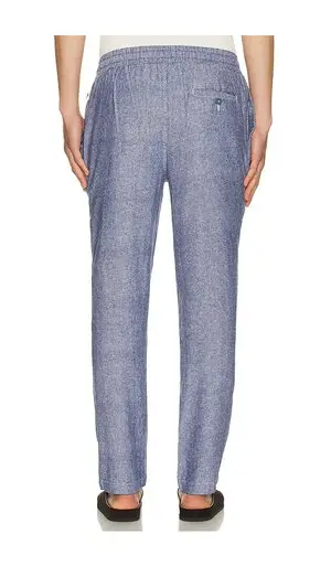 VINTAGE SUMMER Linen Pants - Blue