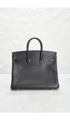 FWRD RENEW Hermes Swift Birkin 25 Handbag - Black