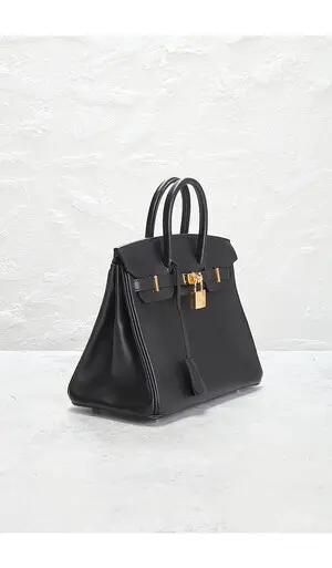 FWRD RENEW Hermes Swift Birkin 25 Handbag - Black