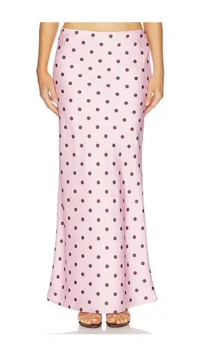 RUNAWAY THE LABEL Blaine Maxi Skirt - Pink
