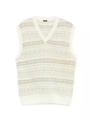 Kiton V-neck Patterned Vest