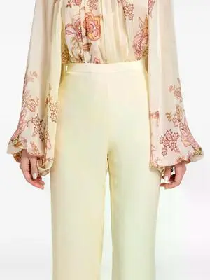 Hemant & Nandita Riah Floral Print Flared-leg Trousers