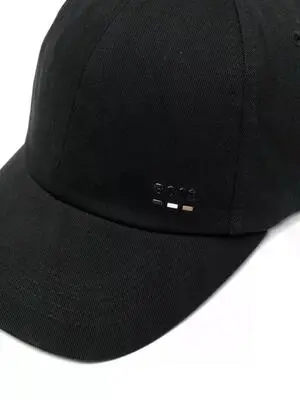BOSS Logo Lettering Baseball Cap - Black