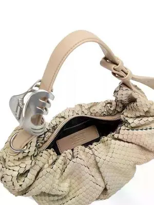 DIESEL® Grab-d Shoulder Bag In Taipan Snake-effect Leather