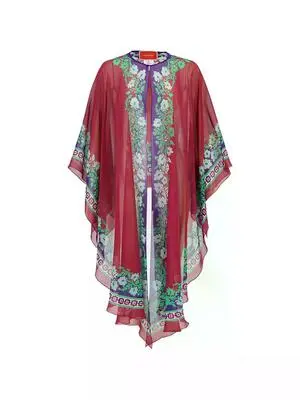 La DoubleJ Maria Floral Print Cape