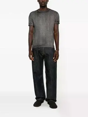 Avant Toi Ribbed T-shirt - Grey