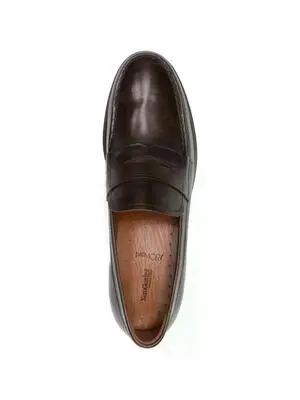 NEROGIARDINI Penny Leather Loafers - Brown