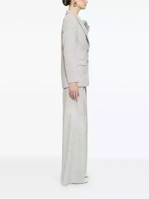 NISSA Floral Detail Check Blazer