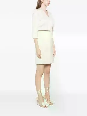 Elisabetta Franchi Logo Cropped Jacket Dress
